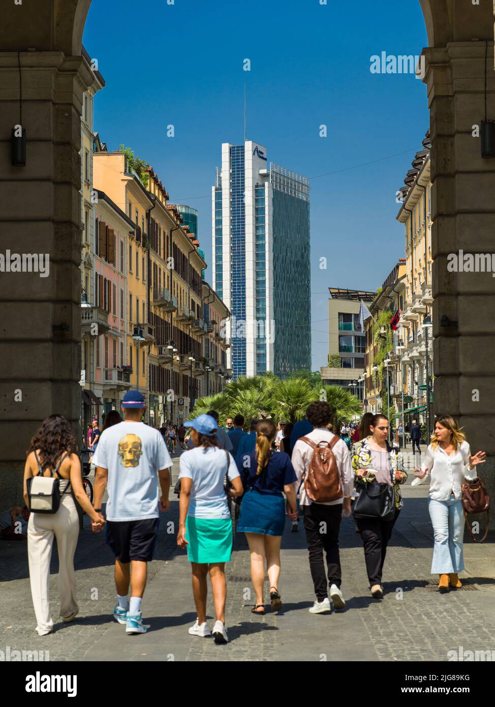 Italy, Milano, Street scene Stock Photo - Alamy