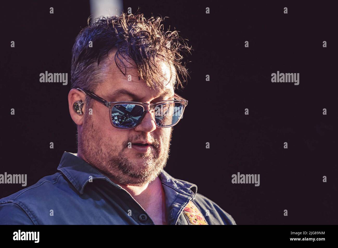 Isaac Brock of the band Modest Mouse performs on stage at MadCool ...