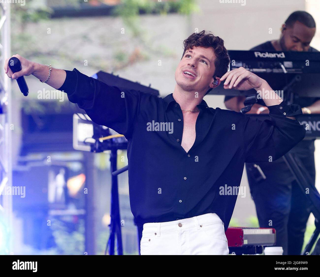 New York, NY, USA. 8th July, 2022. Charlie Puth on stage for NBC Today ...