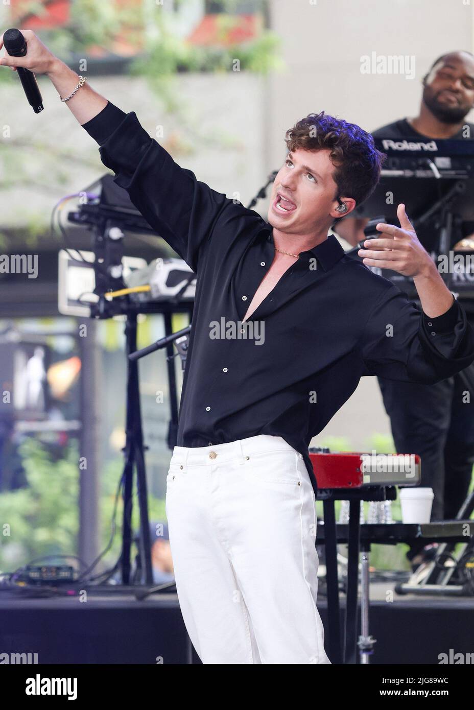 New York, NY, USA. 8th July, 2022. Charlie Puth on stage for NBC Today ...