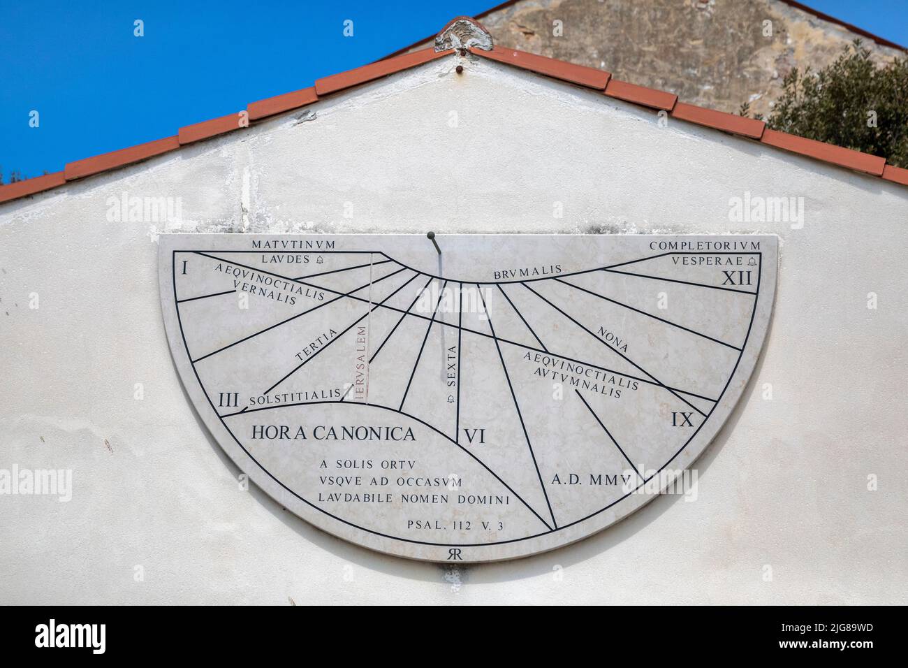 Sundial on the caorle promenade hi-res stock photography and images - Alamy