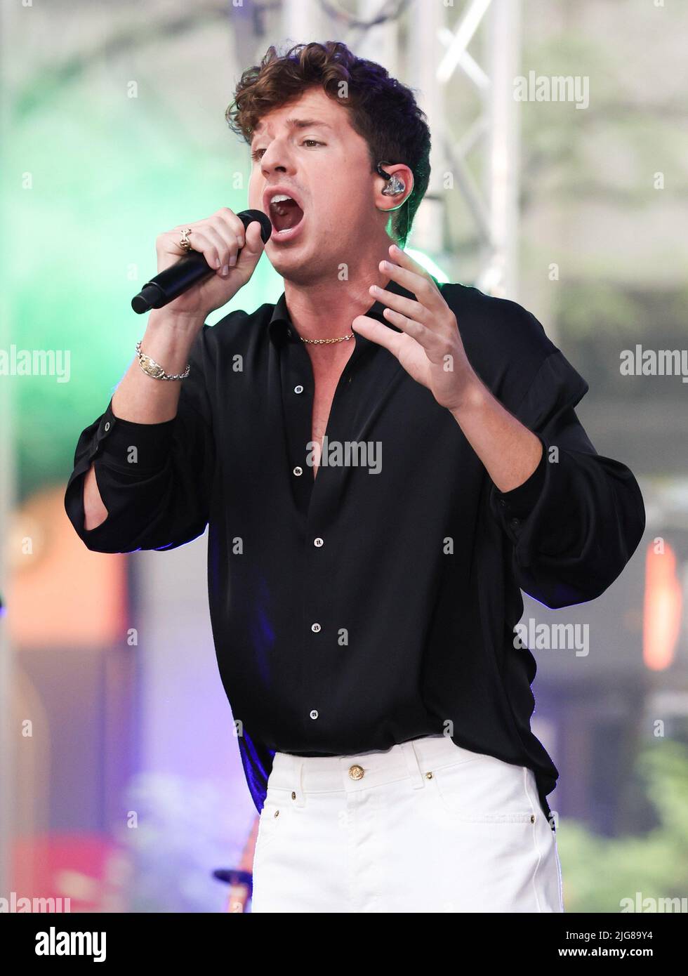 New York, NY, USA. 8th July, 2022. Charlie Puth on stage for NBC Today ...