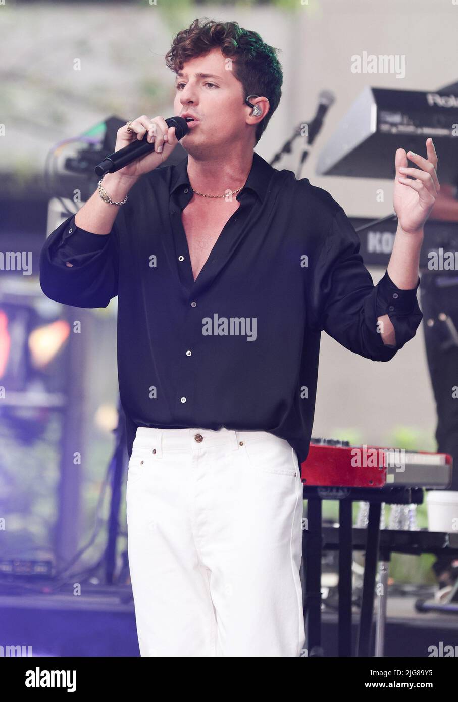 New York, NY, USA. 8th July, 2022. Charlie Puth on stage for NBC Today ...