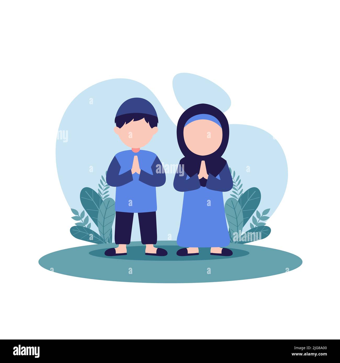 Muslim couple religion eid Cut Out Stock Images & Pictures - Alamy