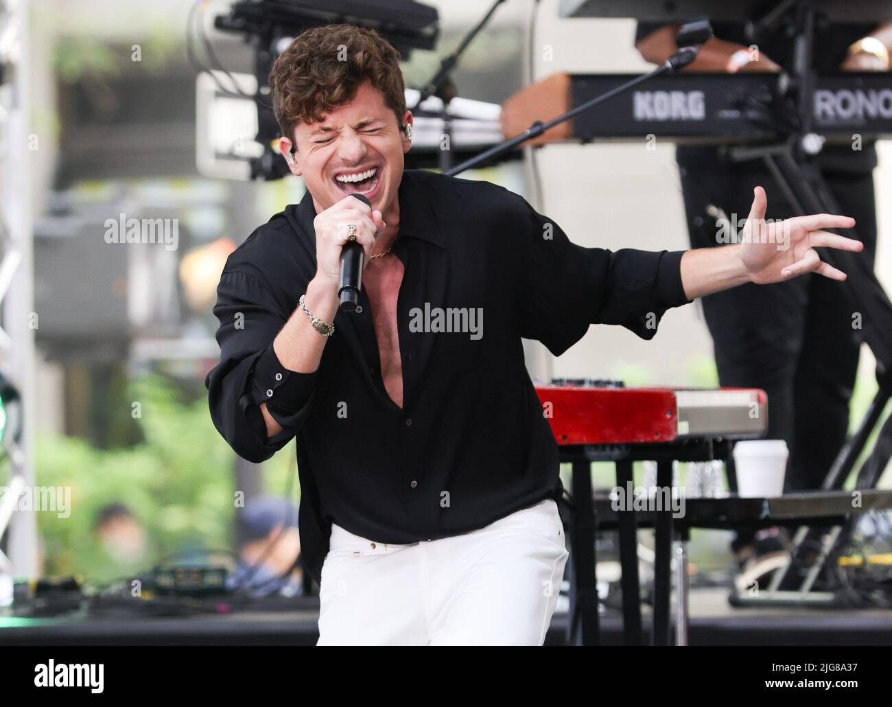 New York, NY, USA. 8th July, 2022. Charlie Puth on stage for NBC Today ...