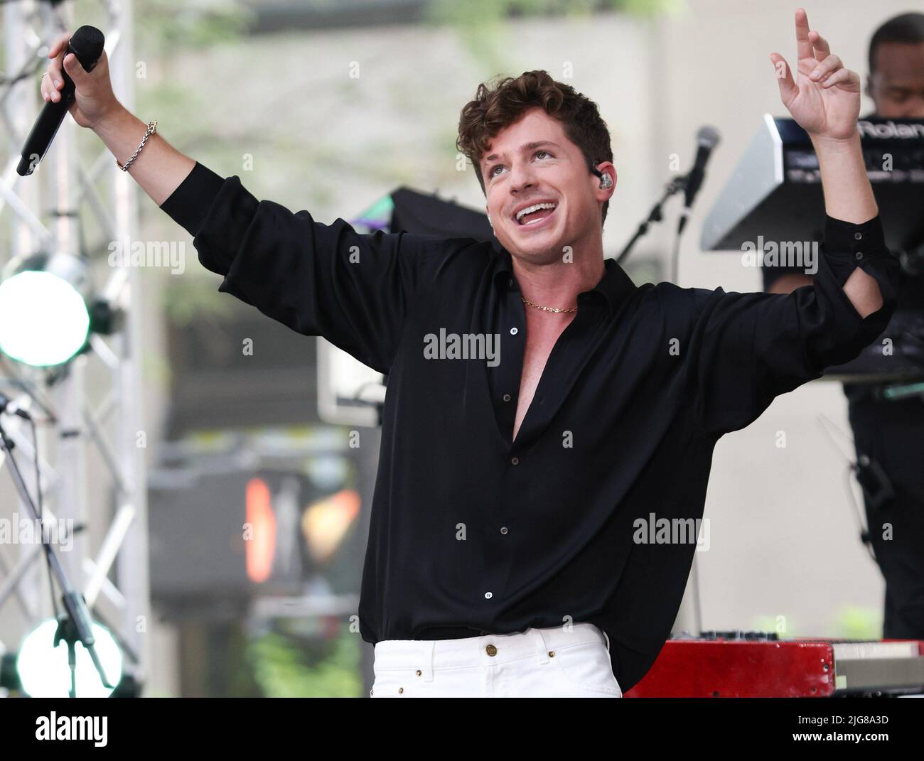 New York, NY, USA. 8th July, 2022. Charlie Puth on stage for NBC Today ...