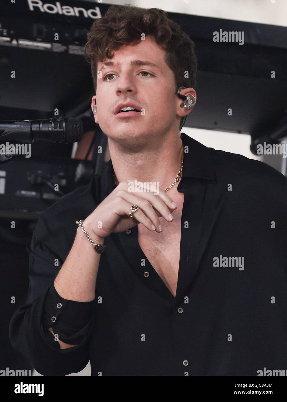 New York, NY, USA. 8th July, 2022. Charlie Puth on stage for NBC Today ...