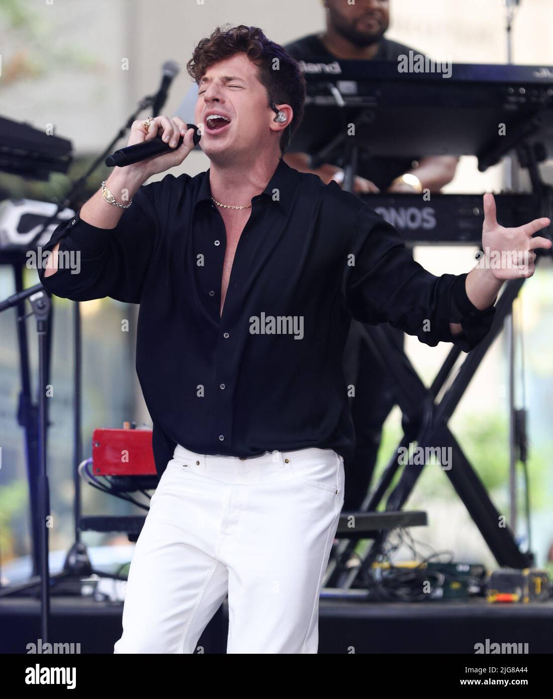 New York, NY, USA. 8th July, 2022. Charlie Puth on stage for NBC Today ...