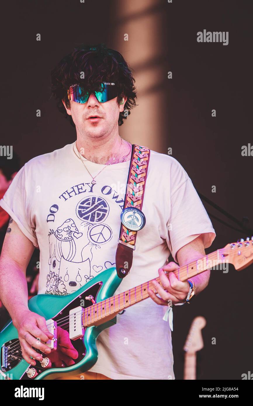 Madrid, Spain. 07th July, 2022. Simon O'Connor of the band Modest Mouse ...