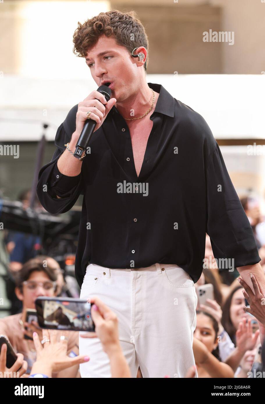 New York, NY, USA. 8th July, 2022. CHarlie Puth on stage for NBC Today ...