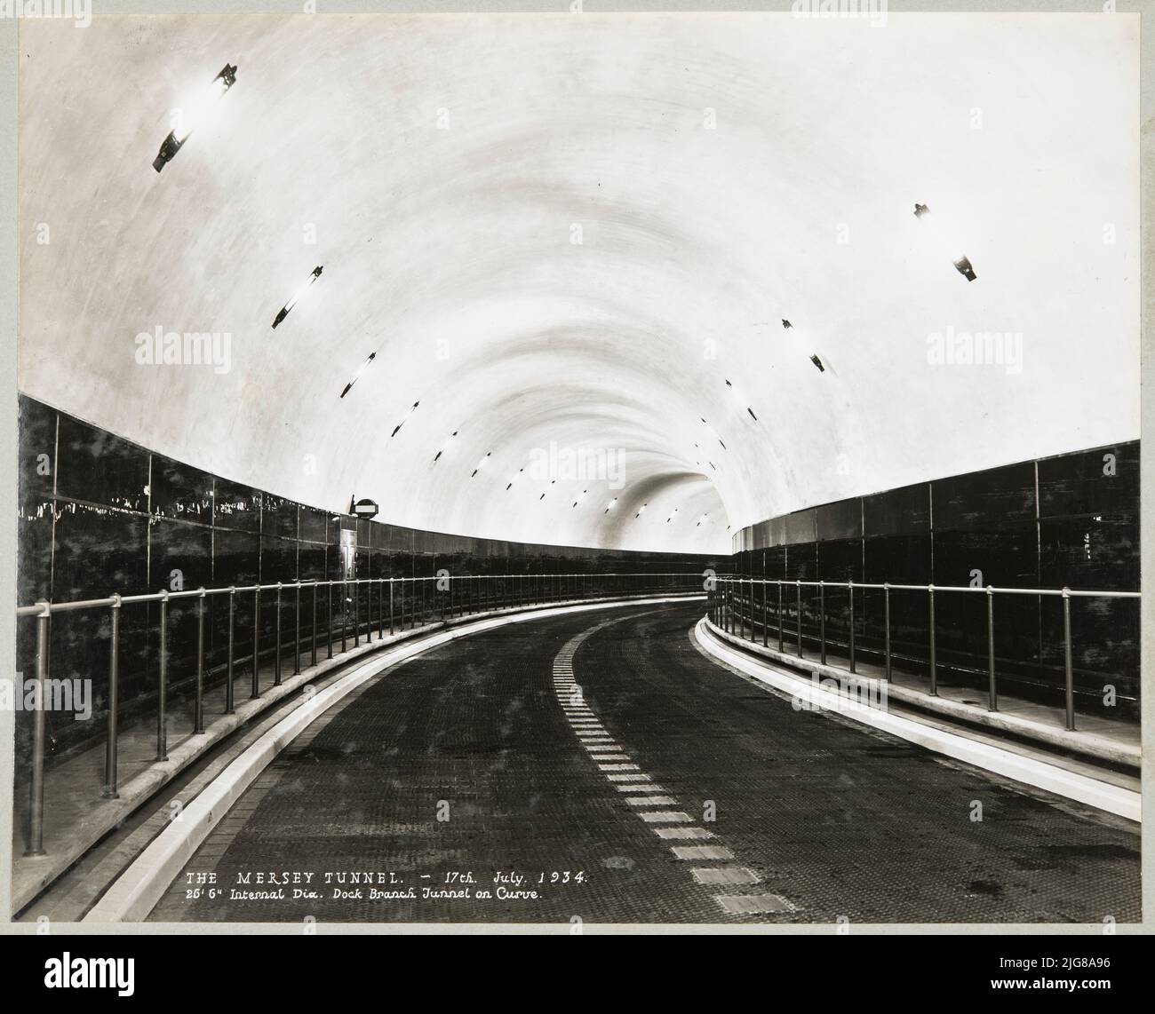 Queensway Tunnel, Liverpool, 17-07-1934. A view of the newly completed ...