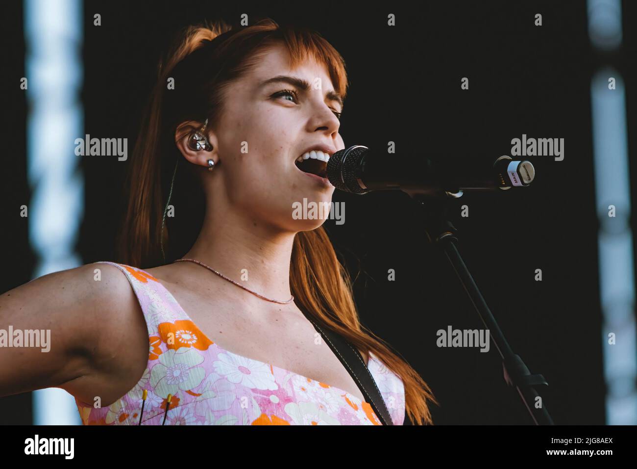 Madrid, Spain. 07th July, 2022. Hannah Reid of the band London Grammar ...