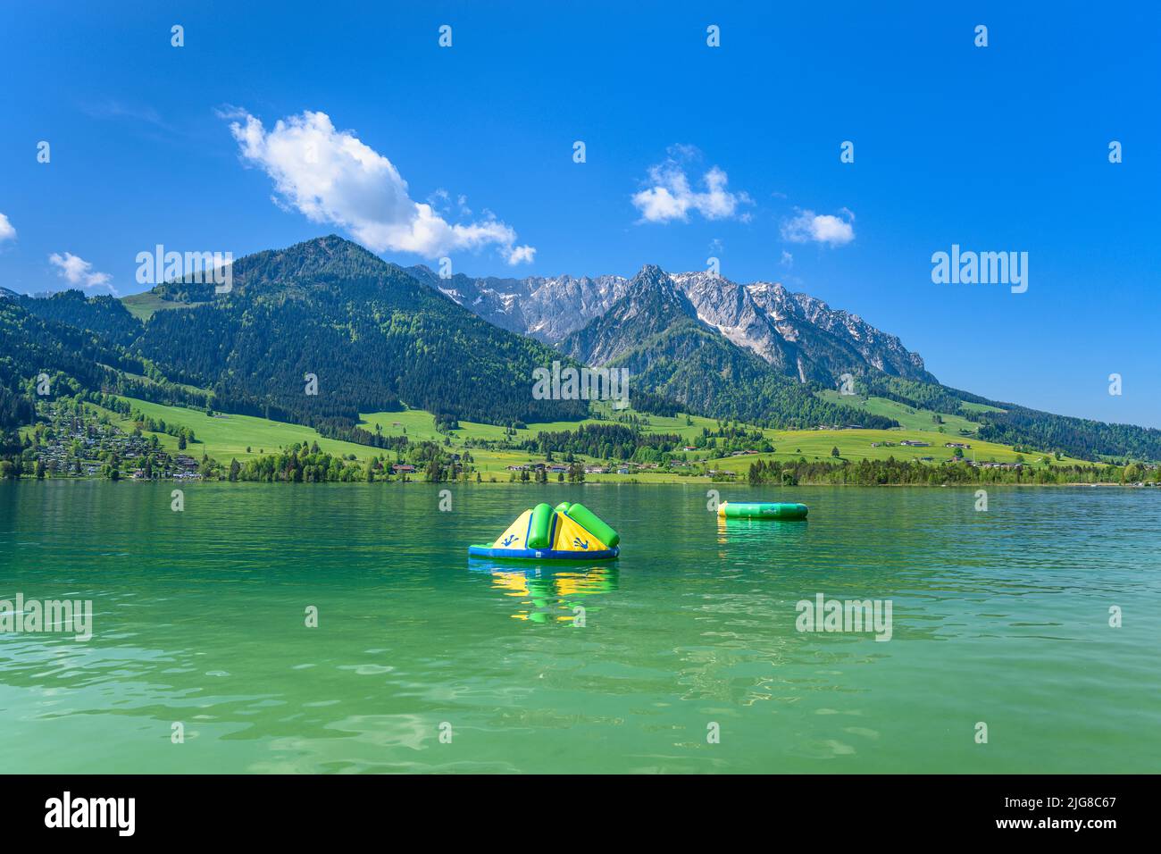 Walchsee against kaiser mountains hi-res stock photography and images ...