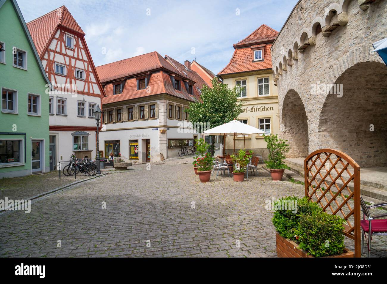 Shopping precinct in old town hi-res stock photography and images - Alamy