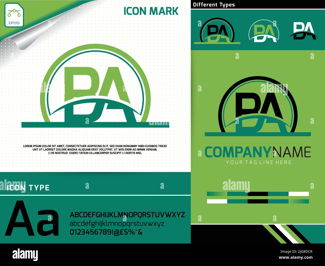 Letter ba logo premium vector Stock Vector Image & Art - Alamy