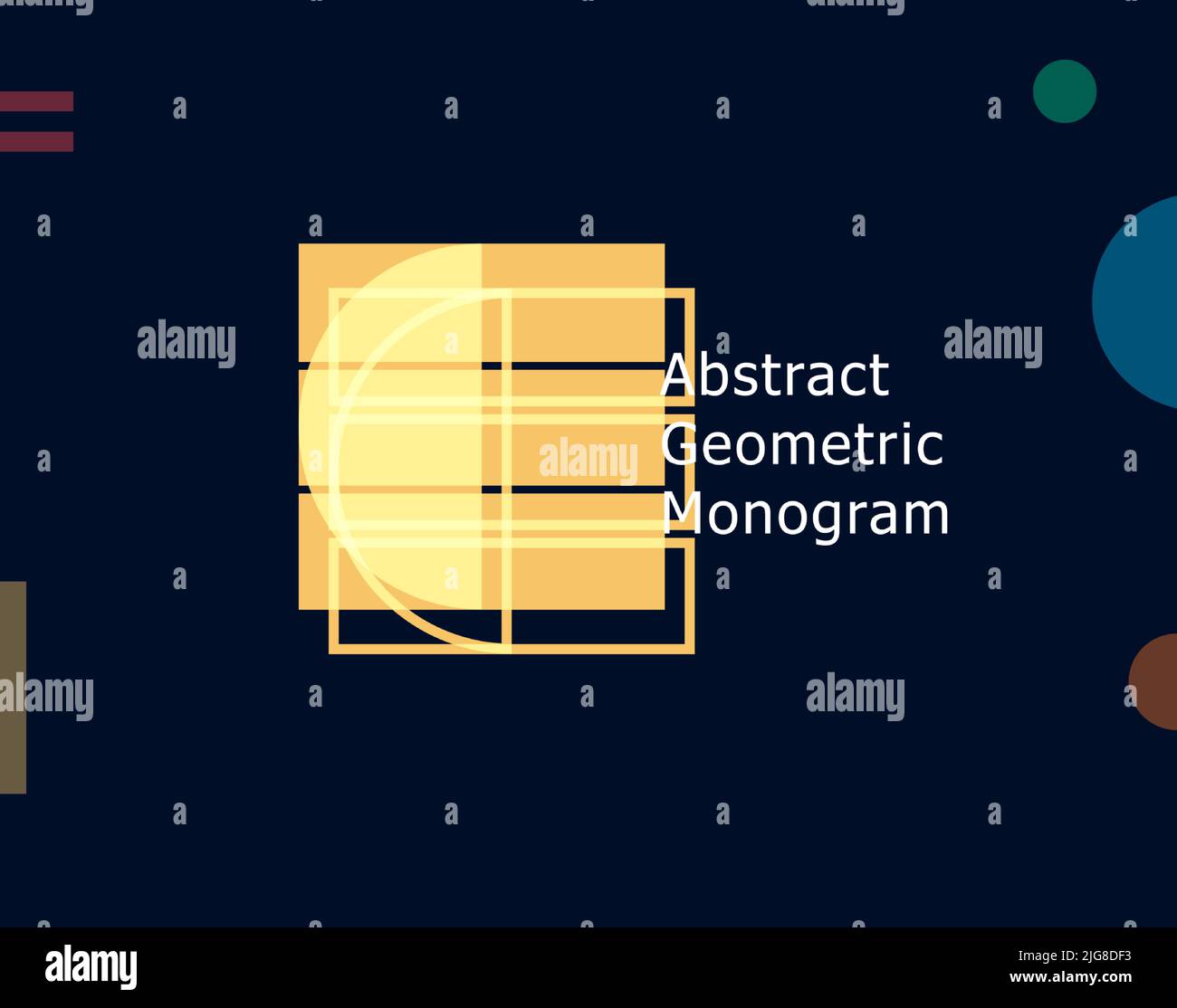 Abstract geometric letter E graphic concept. Color unusual shape for ...