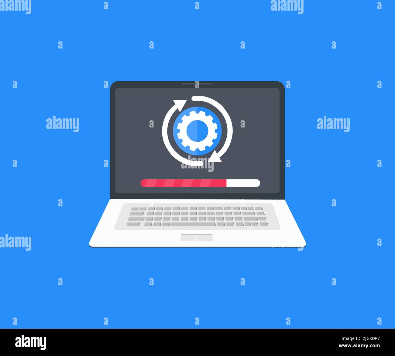 Online Update, Computer setting process, system configure setup logo ...