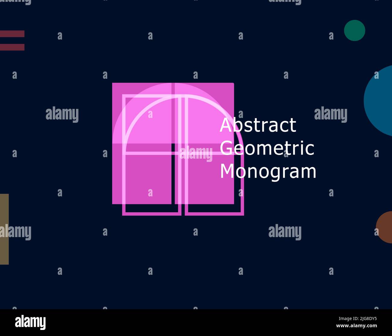 Abstract geometric letter N graphic concept. Color unusual shape for ...