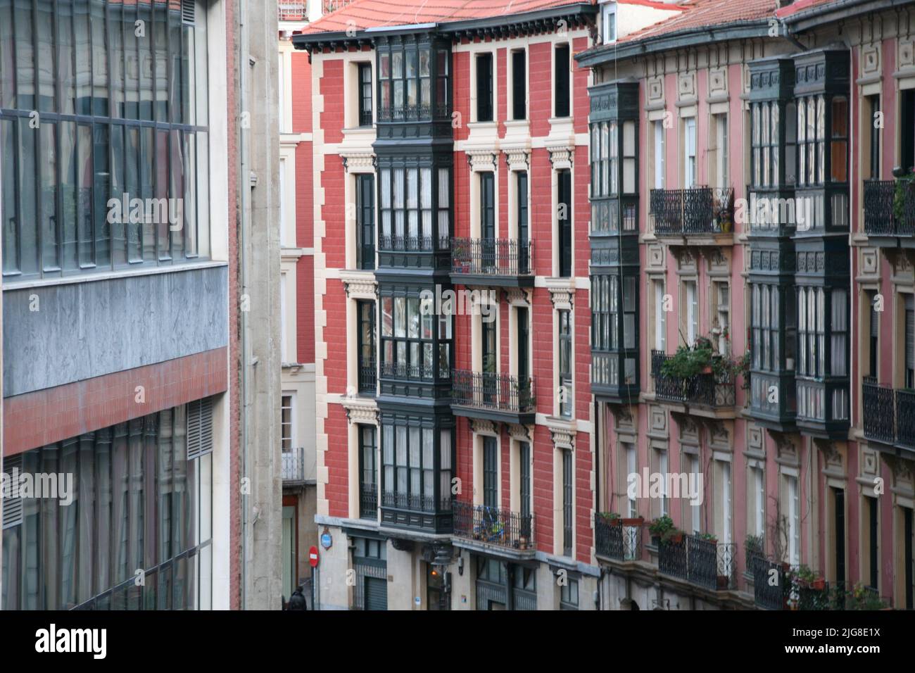 The view of a part of the city building facade walls -vintage exterior ...