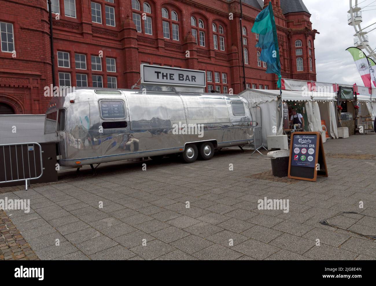 Airstream pop-up bar - The Bar - at Cardiff Bay, during the food ...