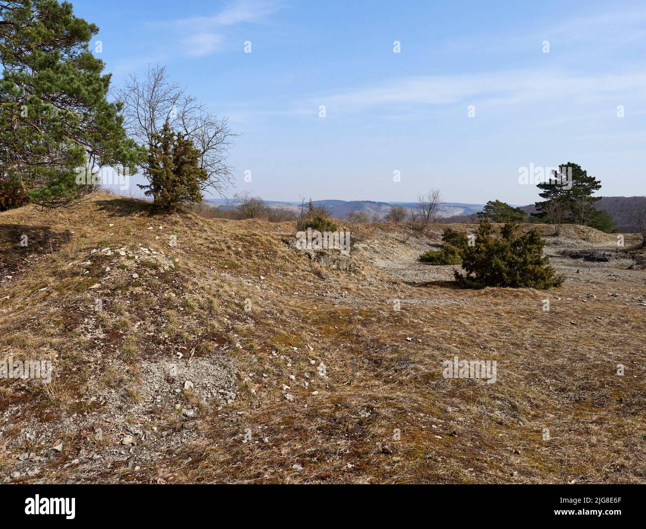 Landscape in the Rammersberg nature reserve near Karlstadt, Main ...