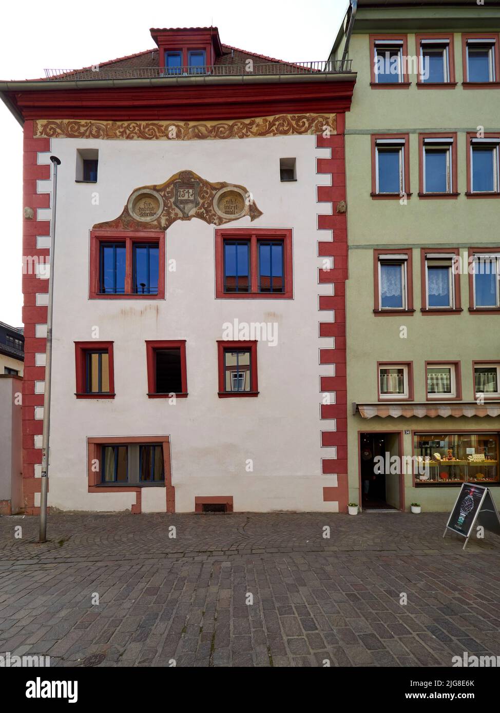 Historic town center of Karlstadt am Main, Main-Spessart County, Lower ...