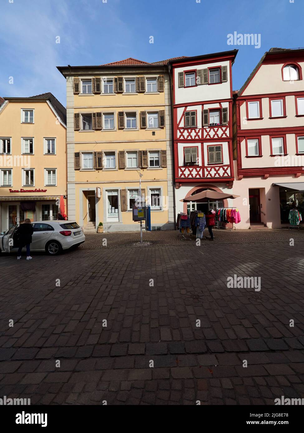 Historic town center of Karlstadt am Main, Main-Spessart County, Lower ...