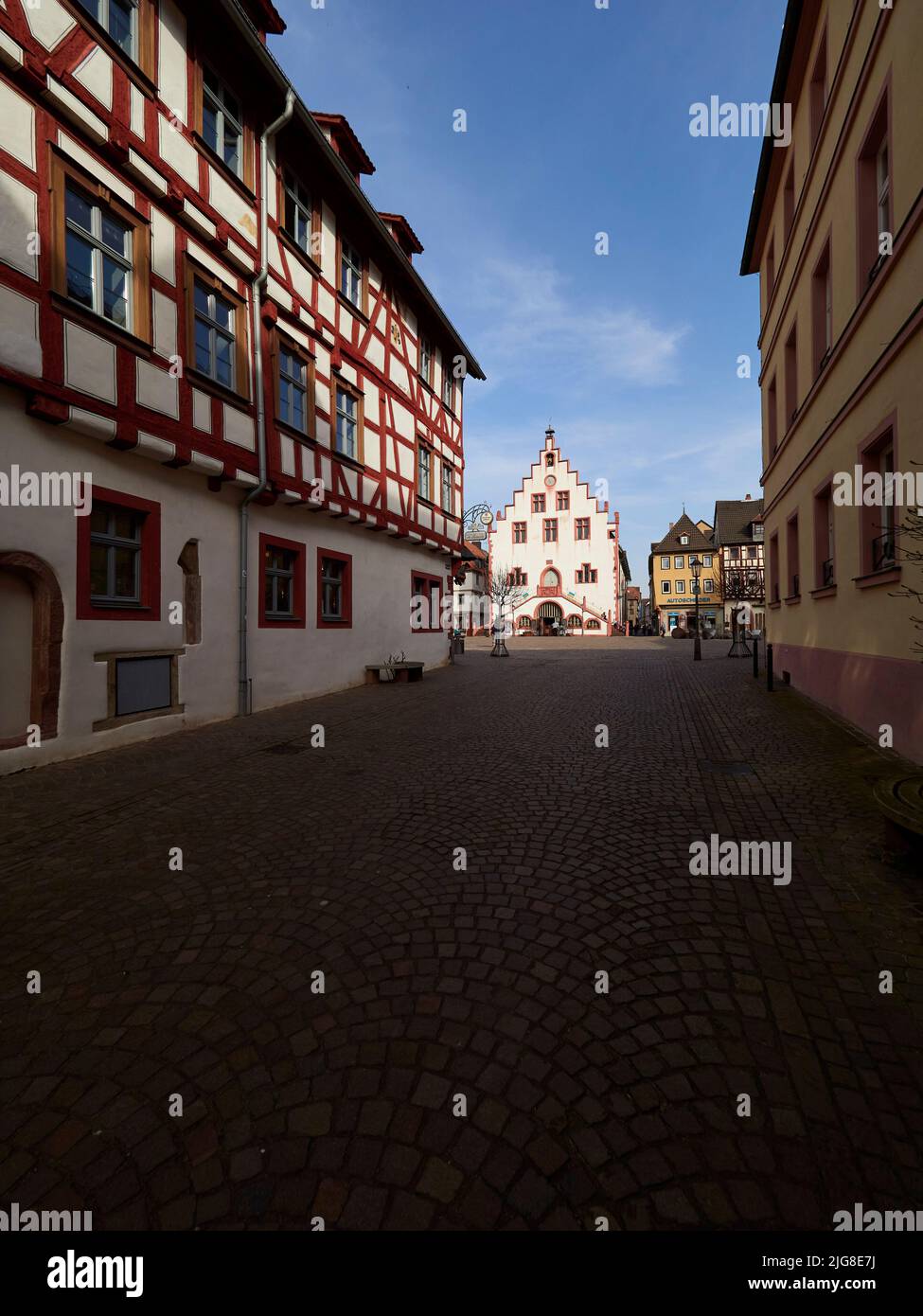 Historical town hall of karlstadt am main hi-res stock photography and ...