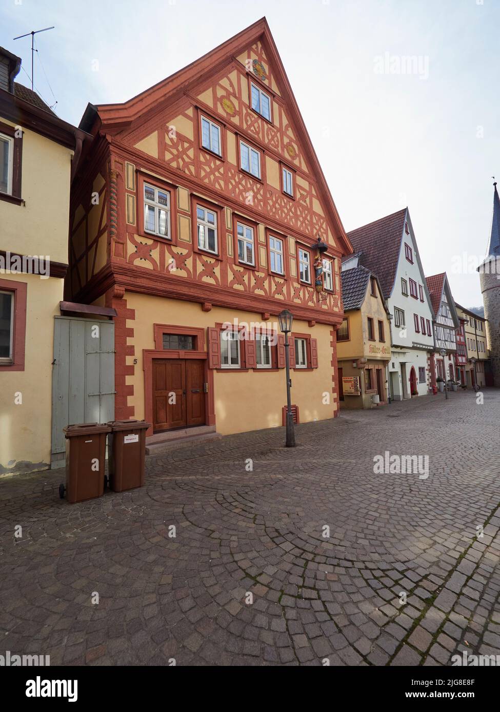 Historic town center of Karlstadt am Main, Main-Spessart County, Lower ...