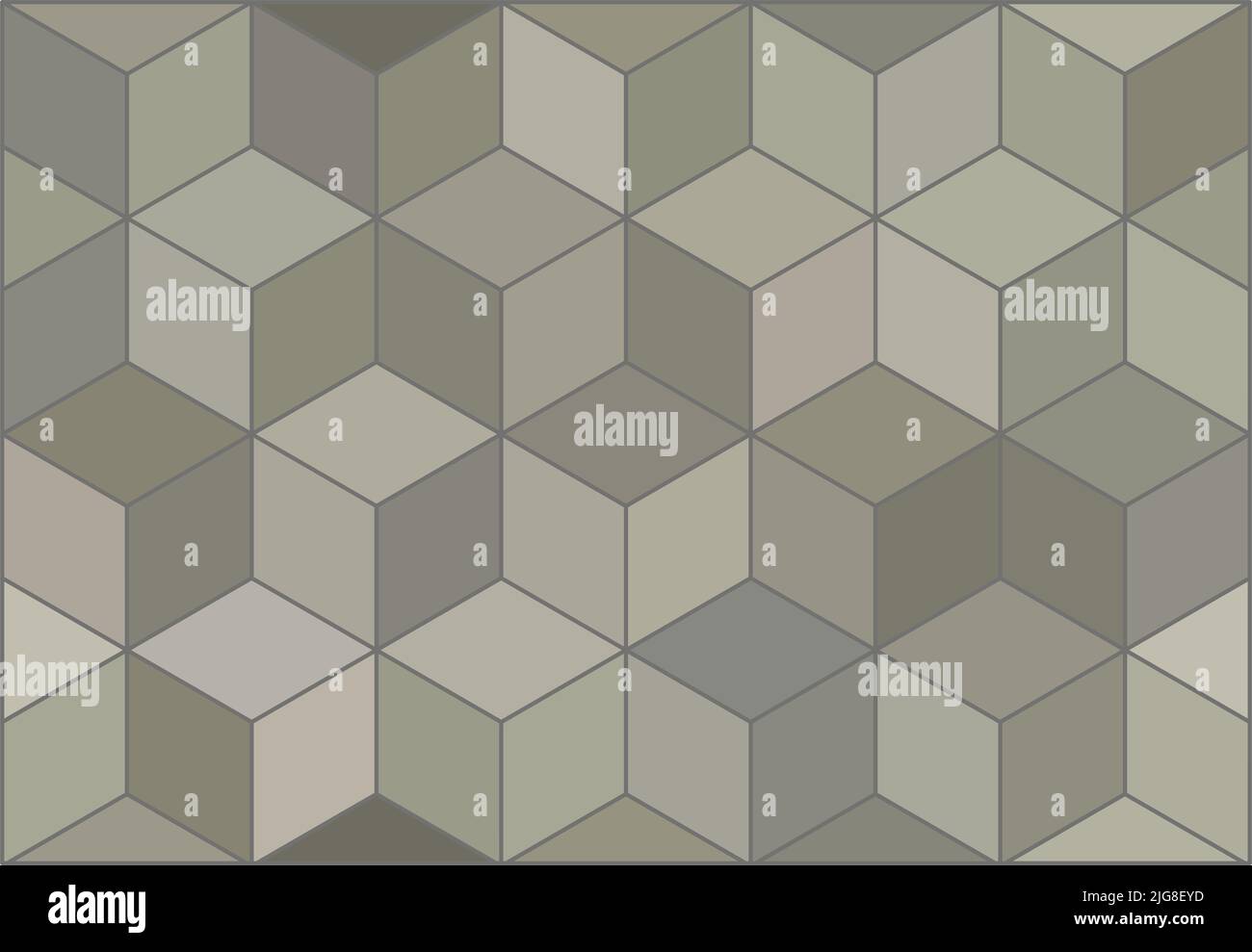 The background is cubic figures of gray color. Blank for the design of ...