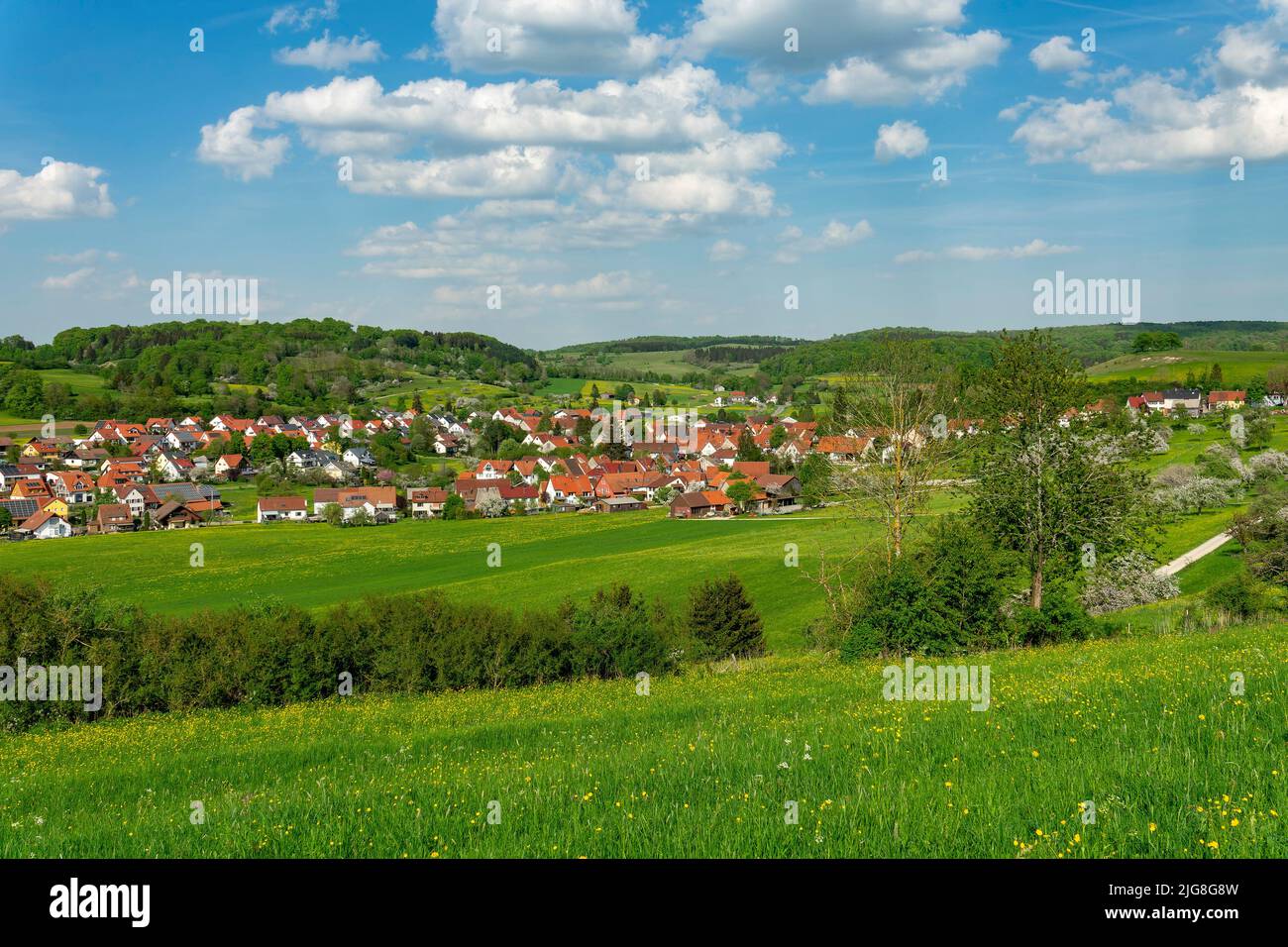 Münsingen district Trailfingen Stock Photo - Alamy