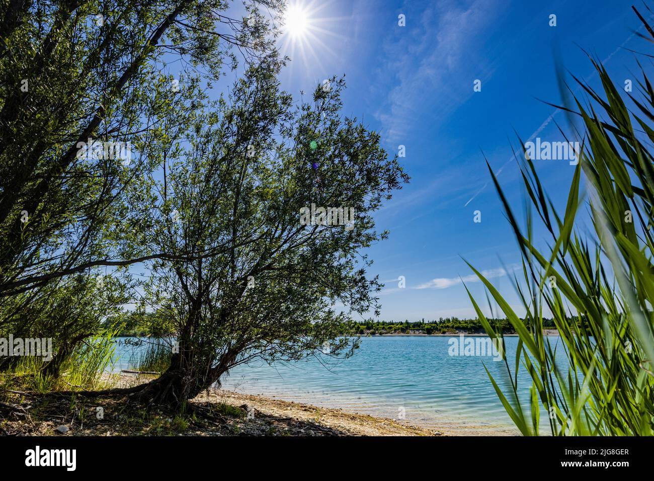 Caribbean feeling at the lake Stock Photo - Alamy
