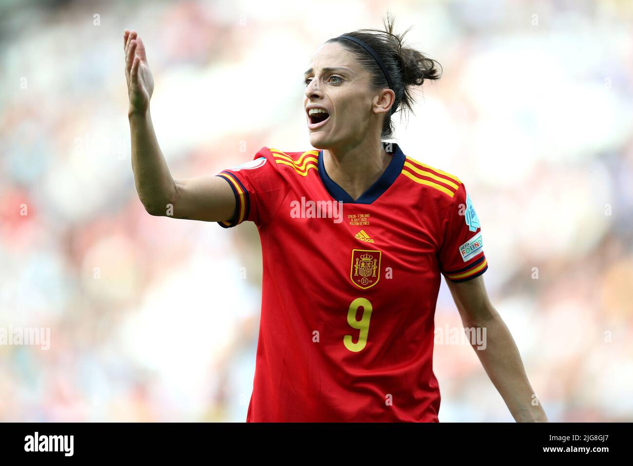 Spain's Esther Gonzalez reacts during the UEFA Women's Euro 2022 Group ...