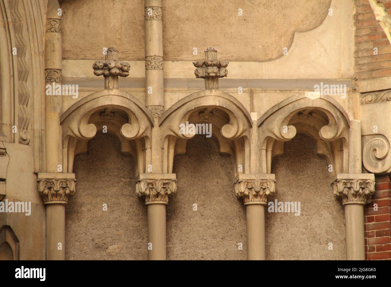 A close-up shot of an old triforium Stock Photo - Alamy