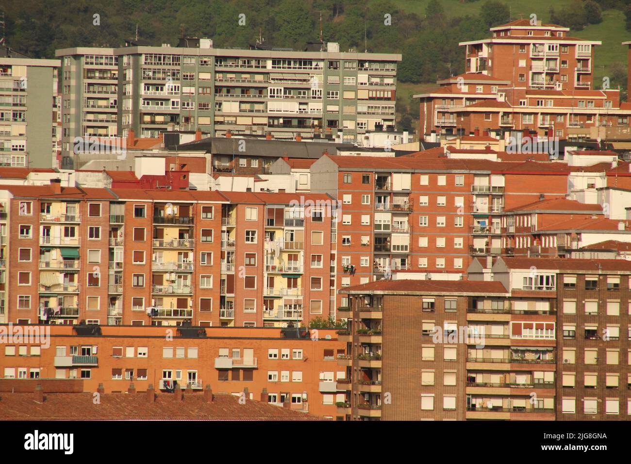 A bird's-eye view of the Bilbao city entourage Stock Photo - Alamy