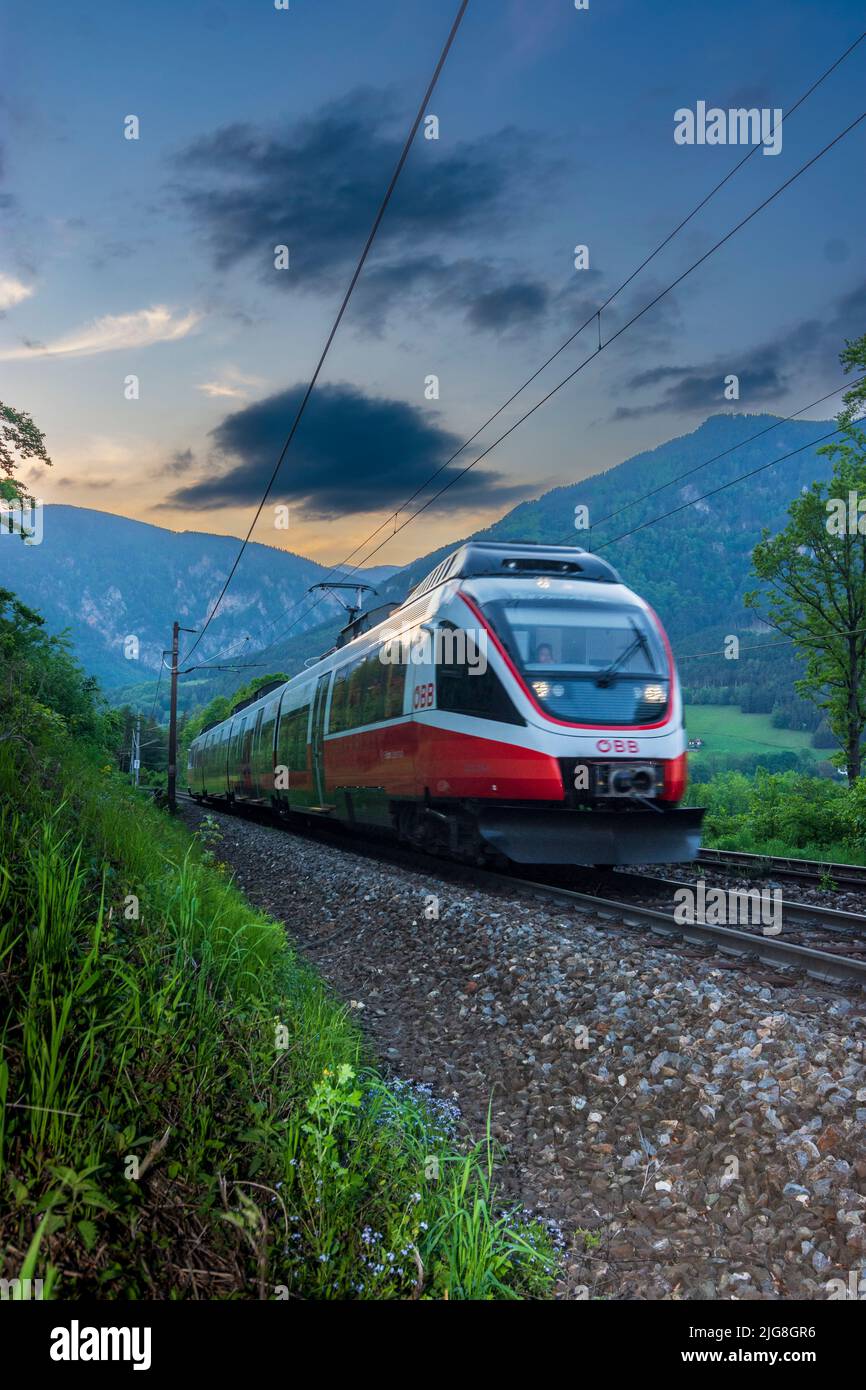 Semmeringbahn semmering railway in the vienna alps hi-res stock ...