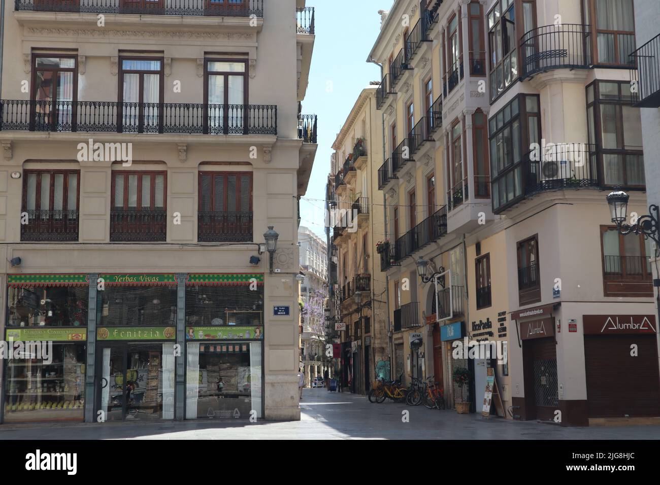 old beautiful buildings in spain Stock Photo - Alamy
