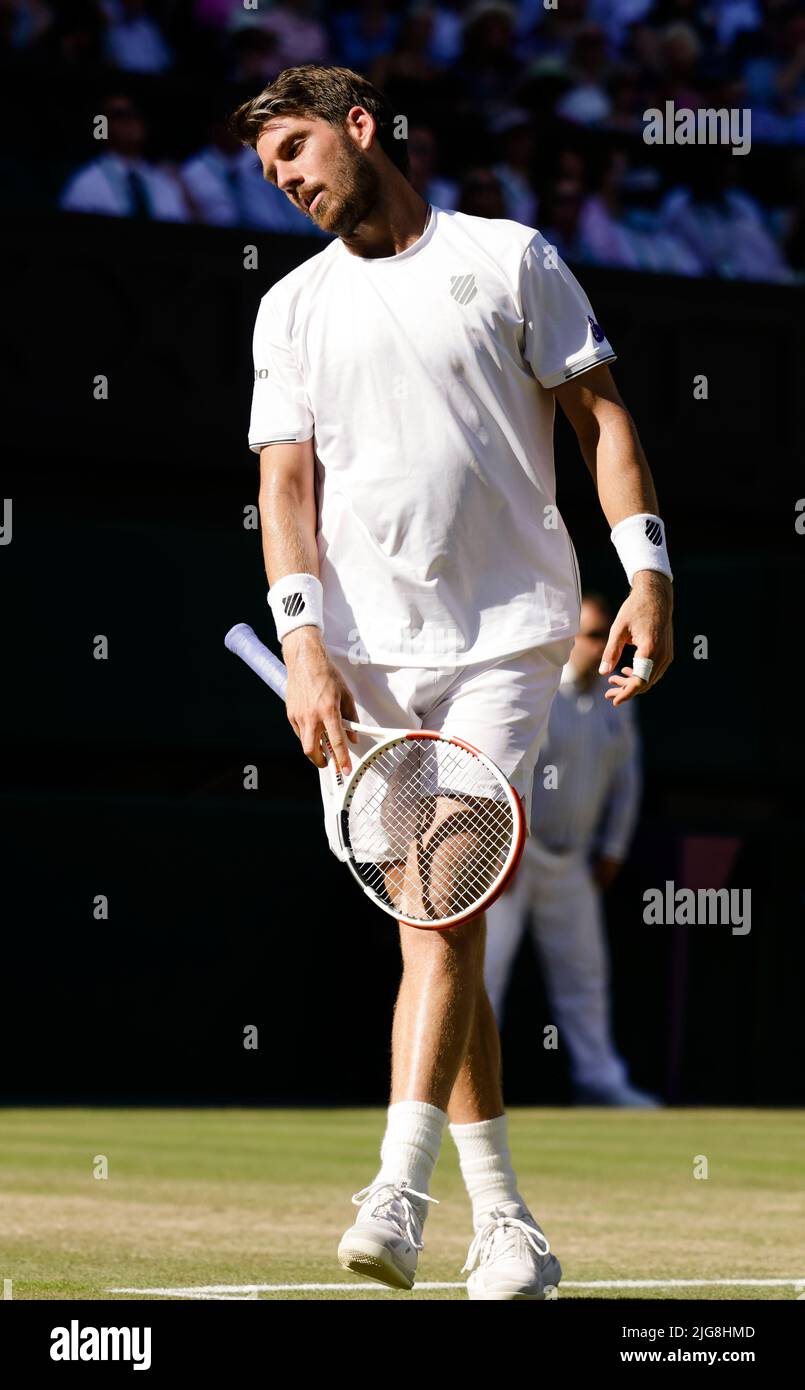 London, UK, 8th July 2022: Cameron Norrie from Great Britain is in ...
