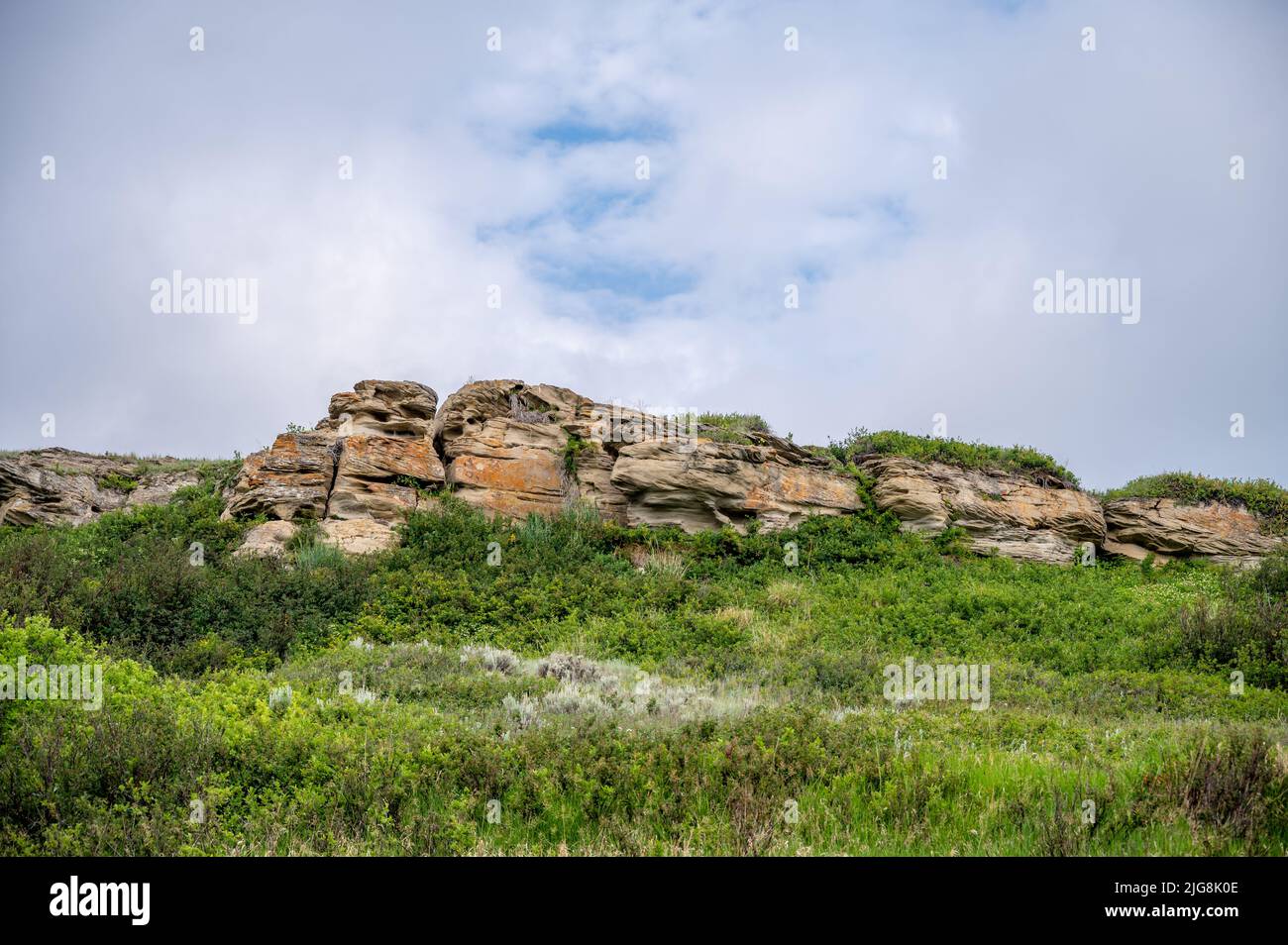 Views at Head-Smashed-In Buffalo Jump World Heritage Site near Fort ...