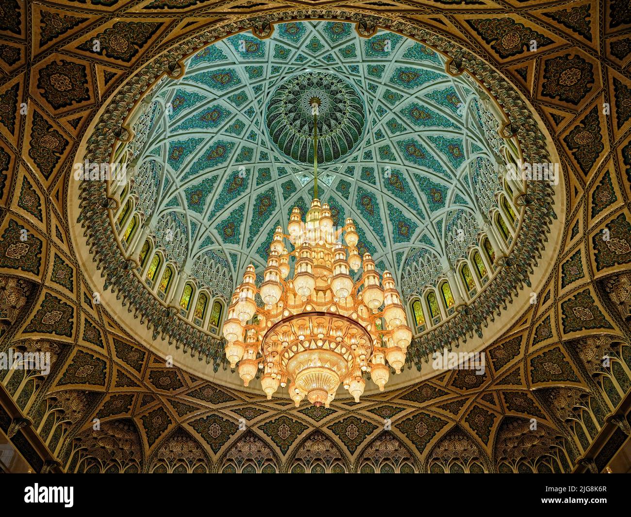 Great Sultan Qabus Mosque in Muscat, Oman Stock Photo - Alamy