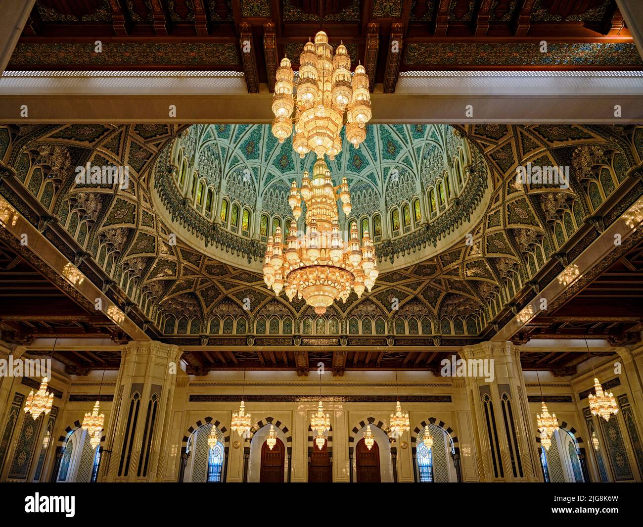 Great Sultan Qabus Mosque in Muscat, Oman Stock Photo - Alamy