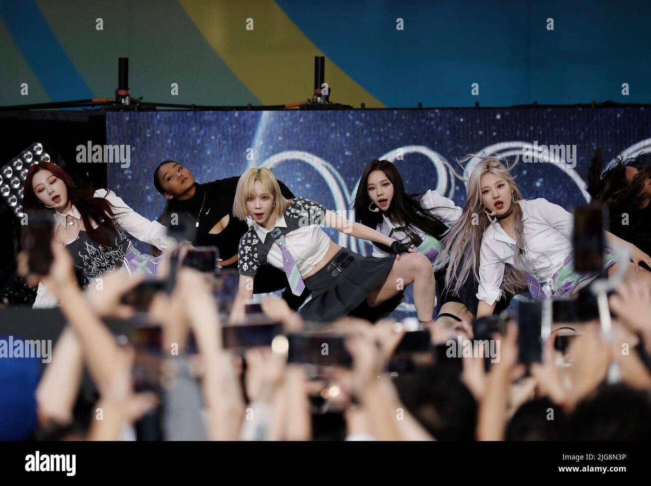 New York, United States. 08th July, 2022. Aespa, the South Korea all ...