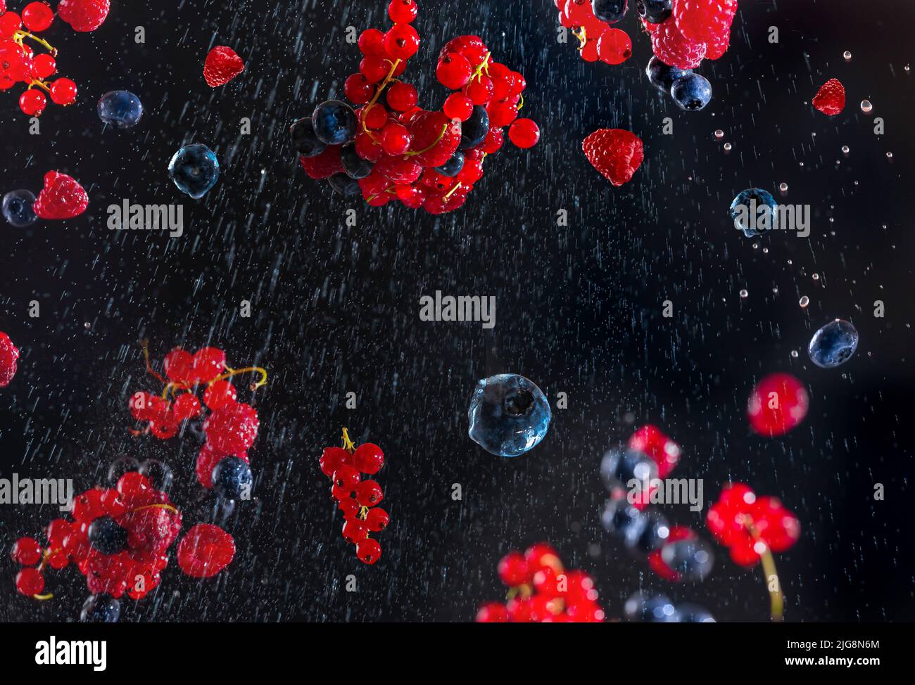Berries falling in water on hi-res stock photography and images - Alamy