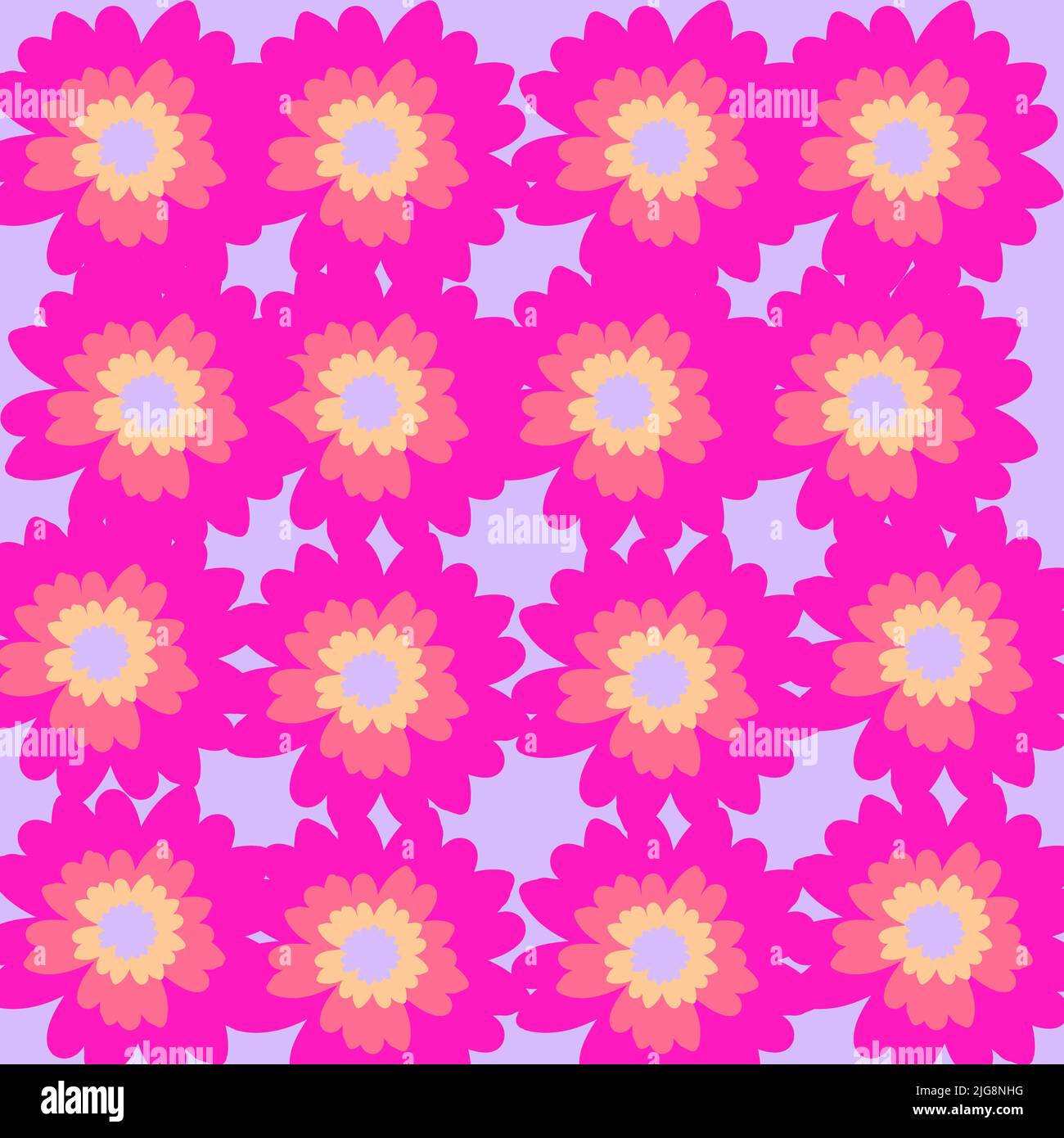 Vintage pink floral blossom pattern illustration Stock Photo - Alamy