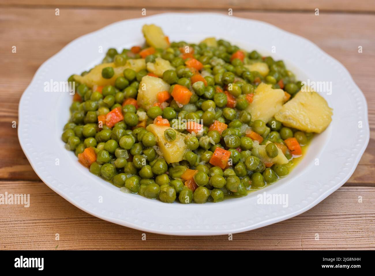 traditional Greek food with oil, in Greek arakas, oily food ...