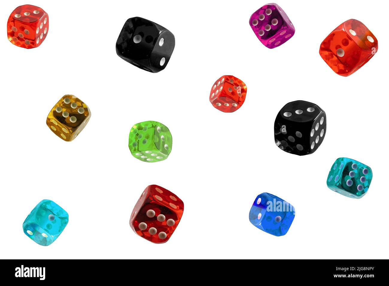 Colorful playing cubes. Background or texture Stock Photo - Alamy