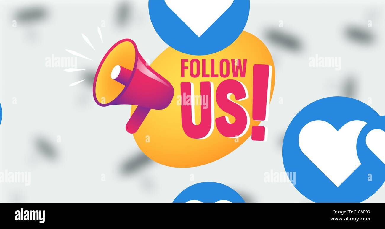 Image of social media love text and rising numbers over rising numbers ...