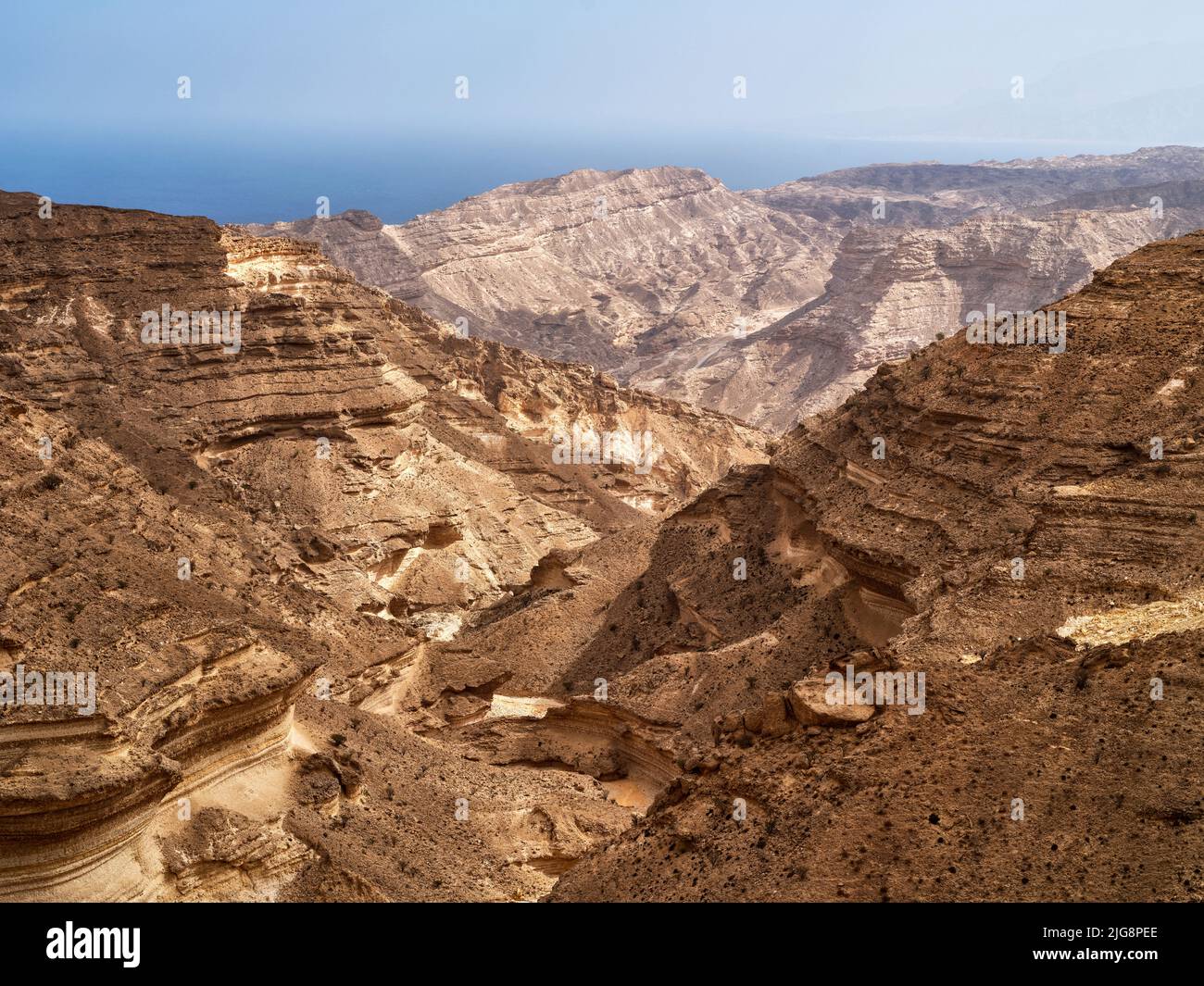 Along the coastal road 42, between Hasik and Ash Shuwaymiyyah, Oman ...