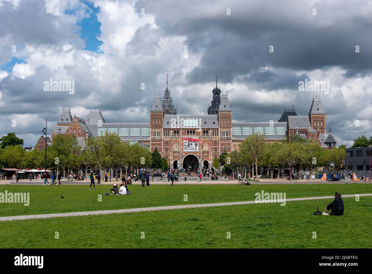 Rijksmuseum, Dutch National Museum, Museumplein, Amsterdam, Netherlands ...