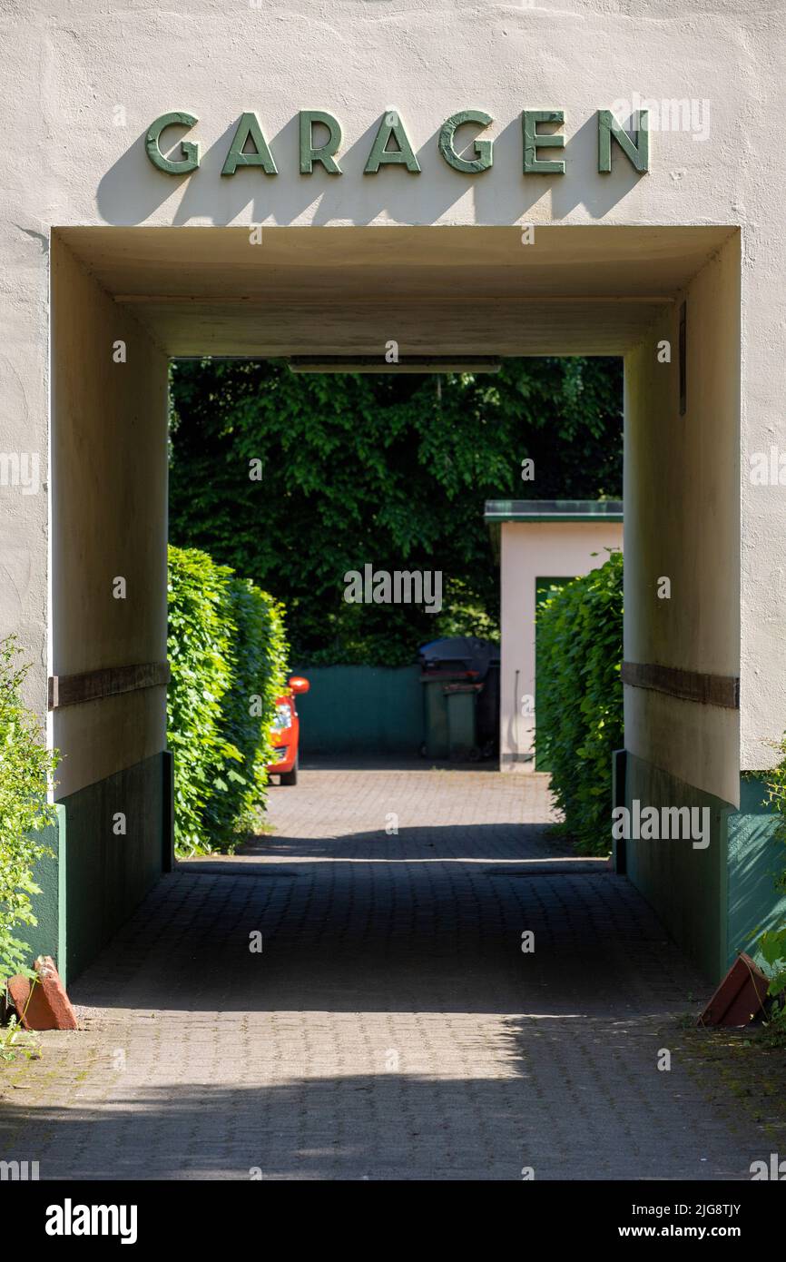 Garage entrance, Hamburg, Germany Stock Photo - Alamy